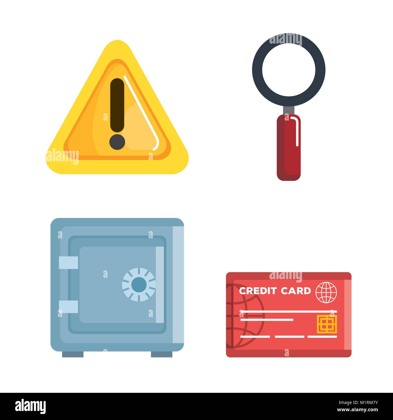 Theft identity set icons Stock Vector Image & Art - Alamy