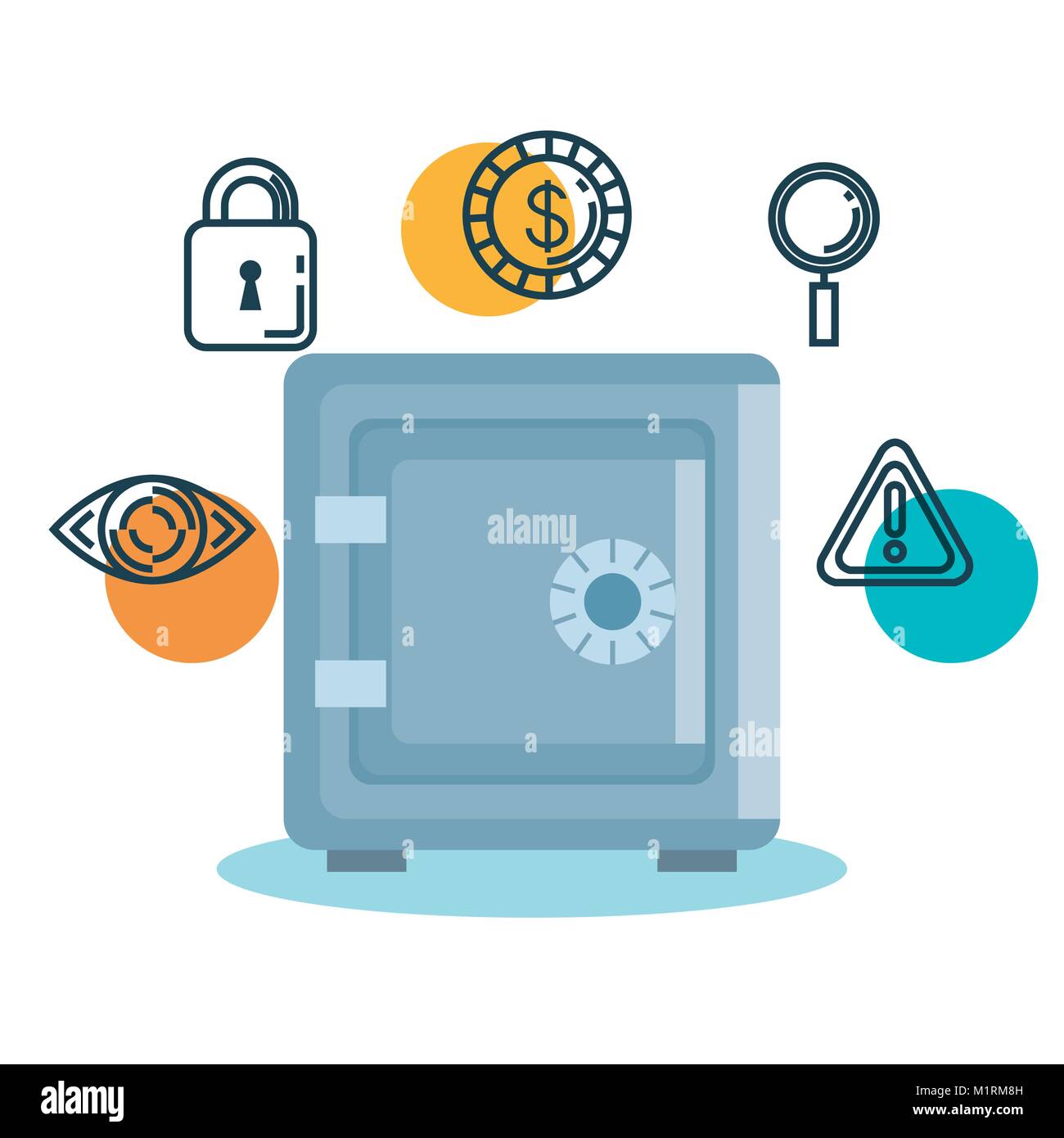 Theft identity set icons Stock Vector Image & Art - Alamy