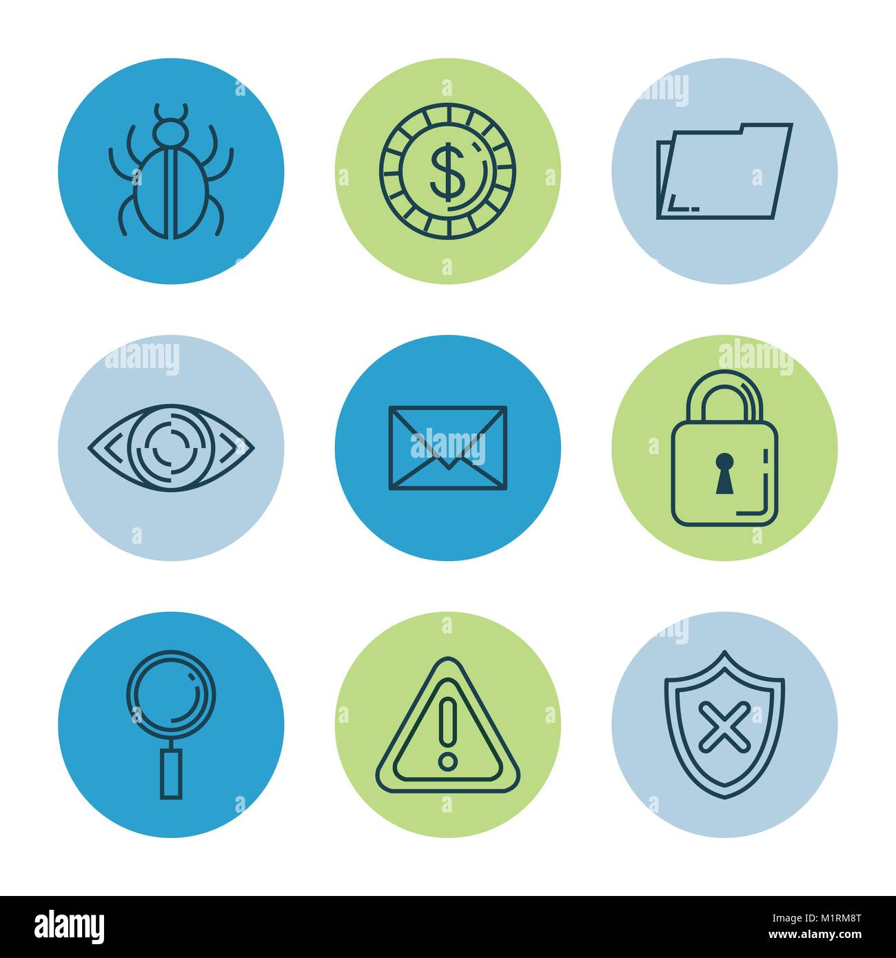Theft identity set icons Stock Vector Image & Art - Alamy