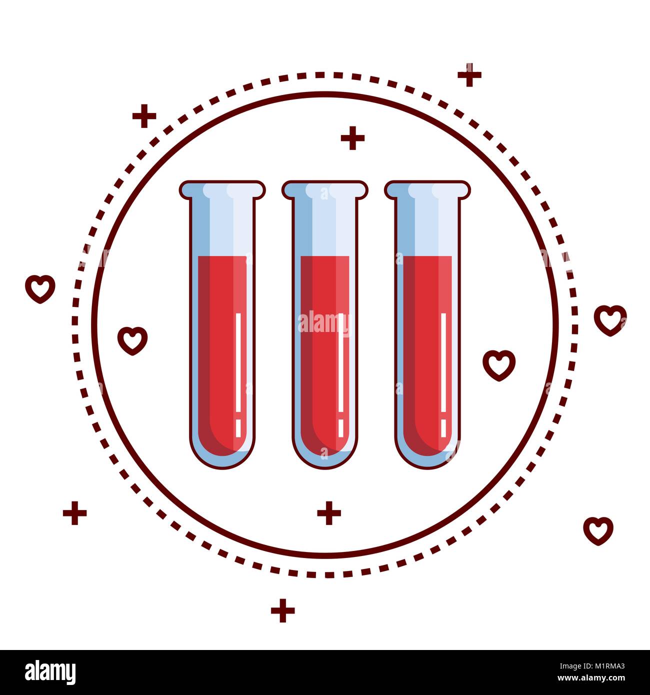 blood donation tube test set Stock Vector Image & Art - Alamy