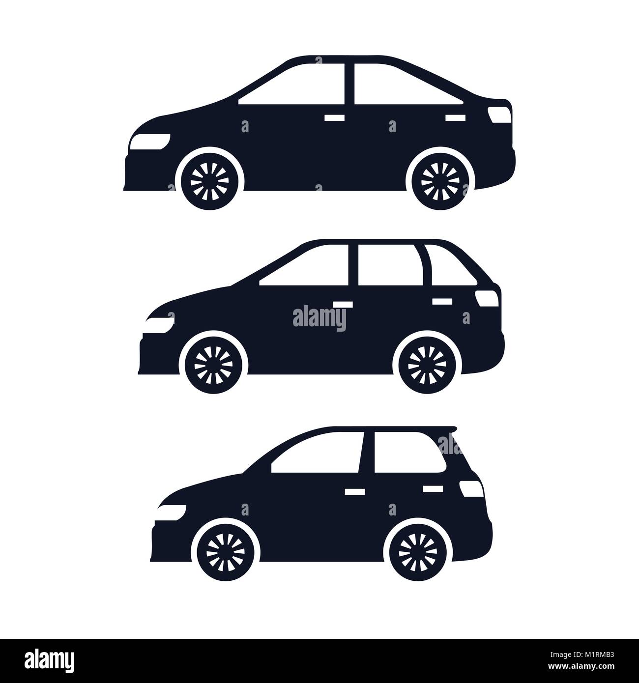 group of cars sedan icons Stock Vector Image & Art - Alamy