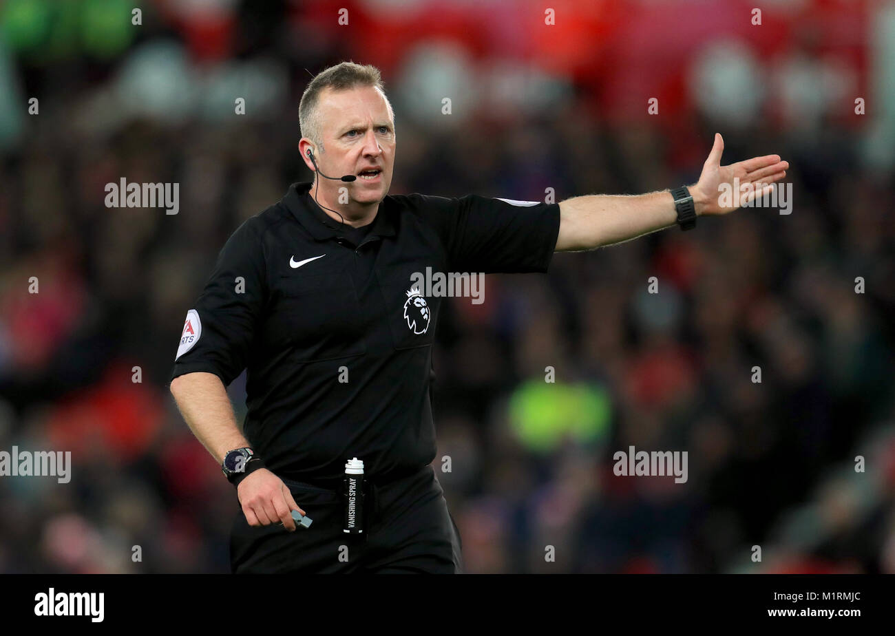 Referee Jonathan Moss Stock Photo - Alamy