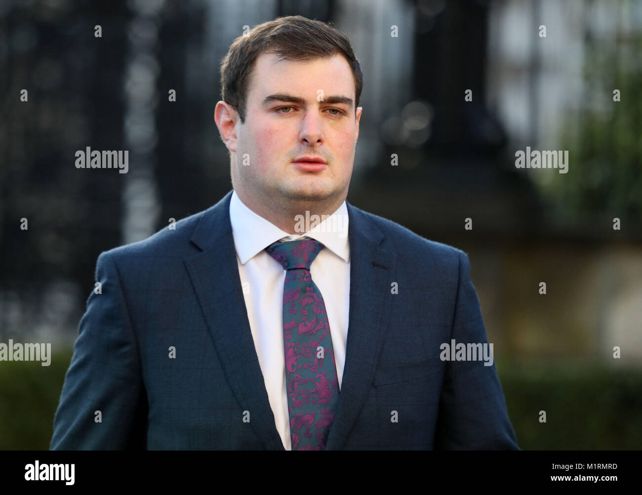 Rory Harrison arrives at Belfast Crown Court where he is on trial ...