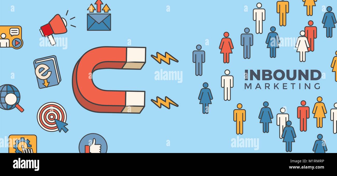 Inbound Header w Magnet Attracting new Leads and Generating Income with ...