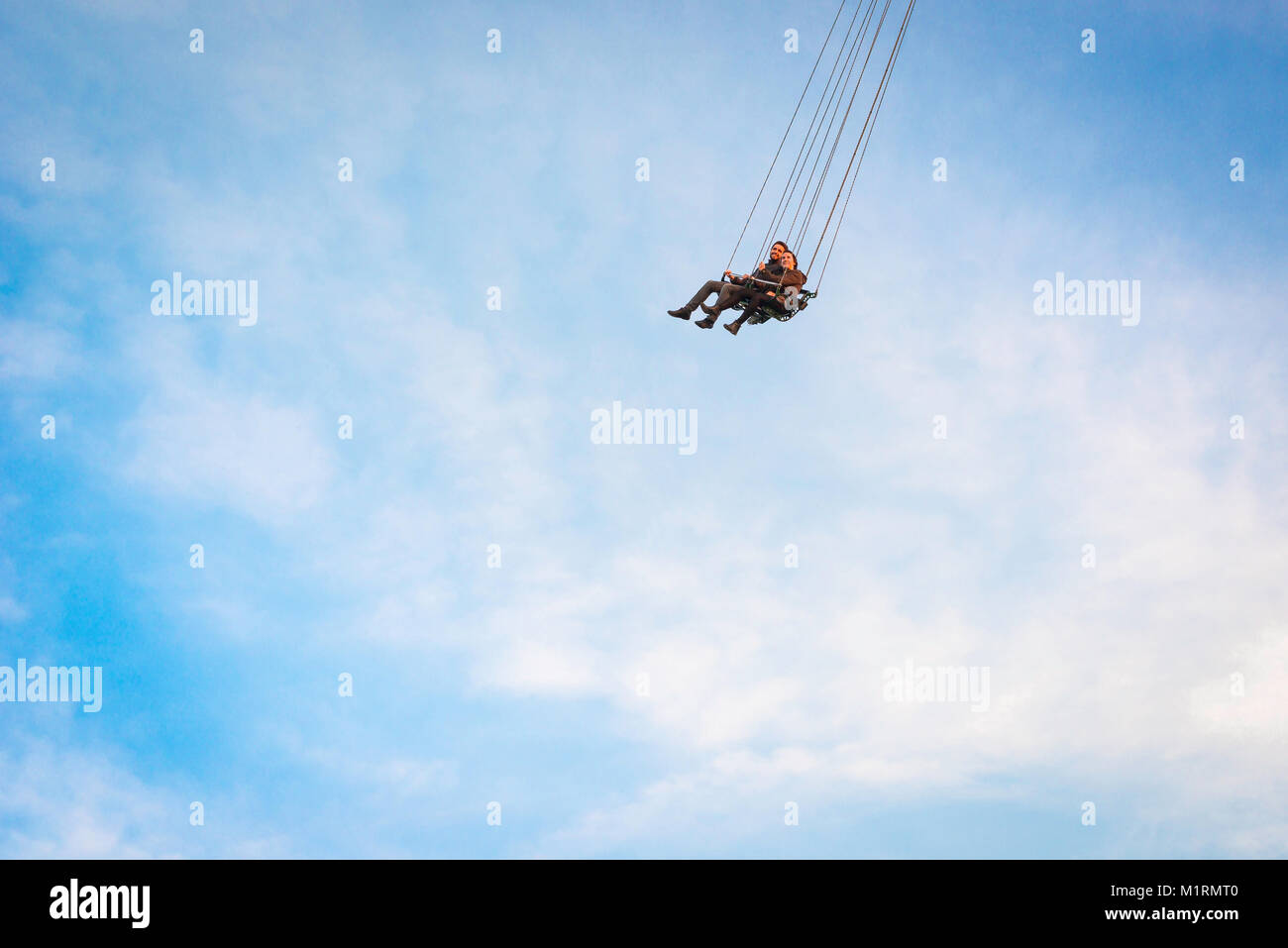 Funfair ride swing flying hi-res stock photography and images - Alamy