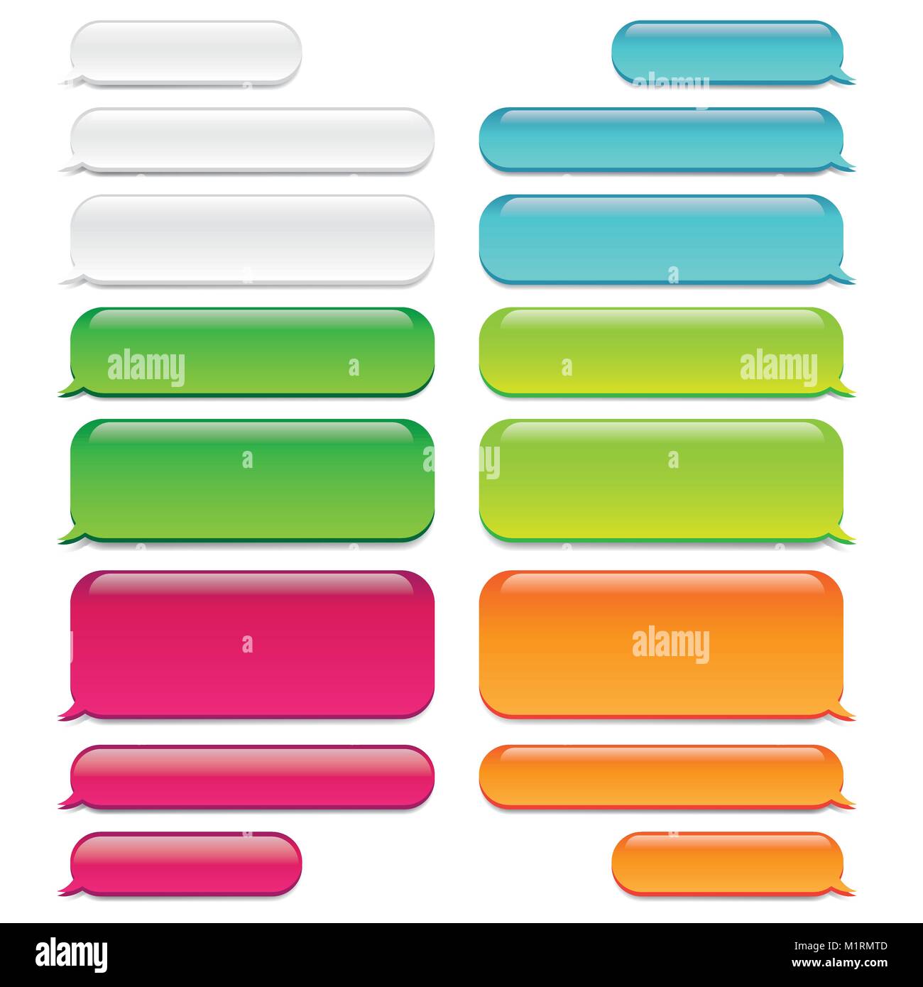 Text message screen bubbles Stock Vector Images - Alamy