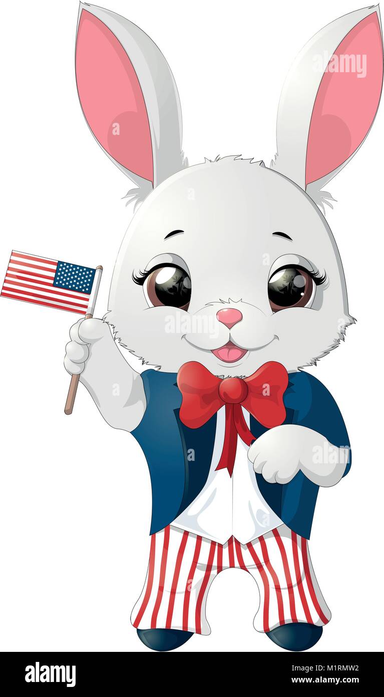 American rabbit Stock Vector Images - Alamy