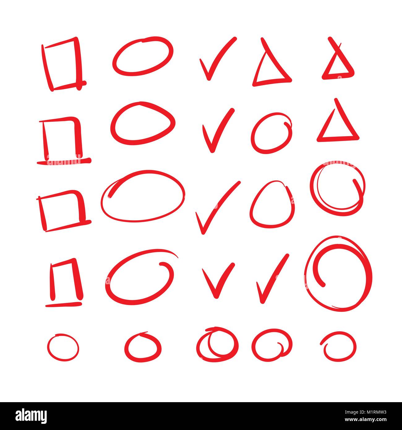 Grading marks Stock Vector Images - Alamy