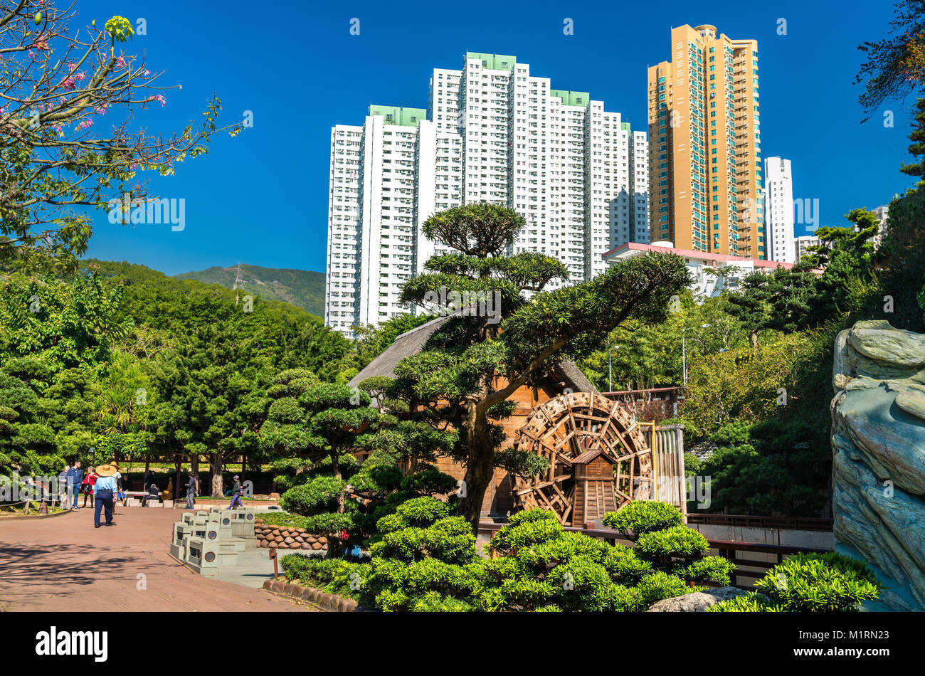 Watermill in Nan Lian Garden, a Chinese Classical Garden in Hong Kong ...