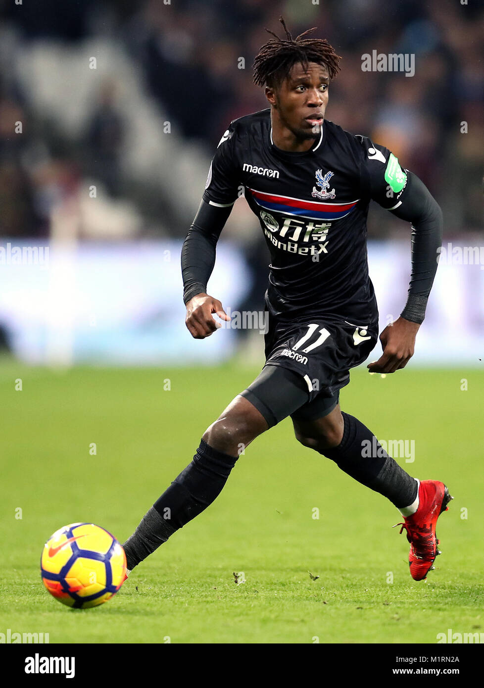 Wilfried Zaha, Crystal Palace Stock Photo - Alamy