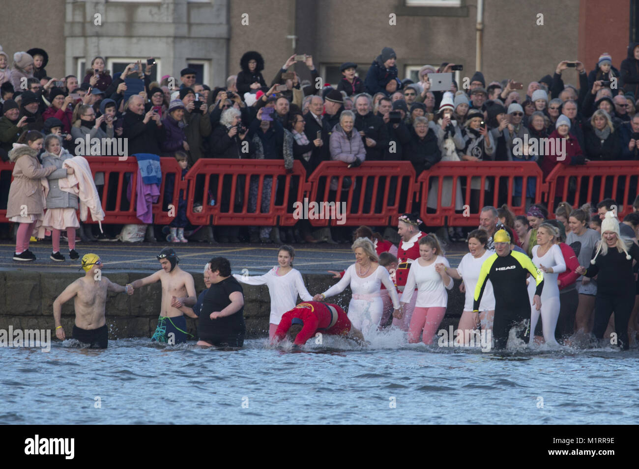 The annual YaMBA New Years Dook Featuring: Dookers Where: Broughty ...