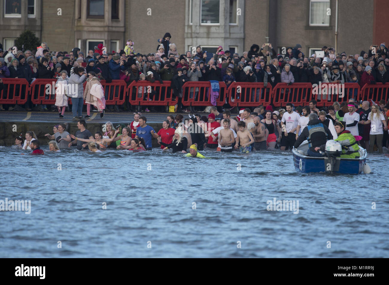 The annual YaMBA New Years Dook Featuring: Dookers Where: Broughty ...