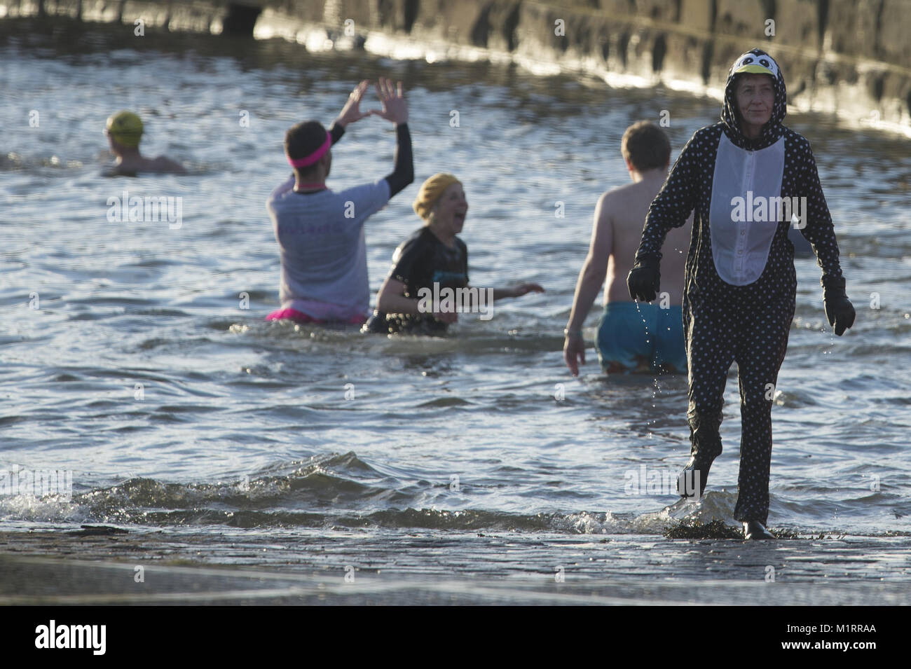 The annual YaMBA New Years Dook Featuring: Dookers Where: Broughty ...