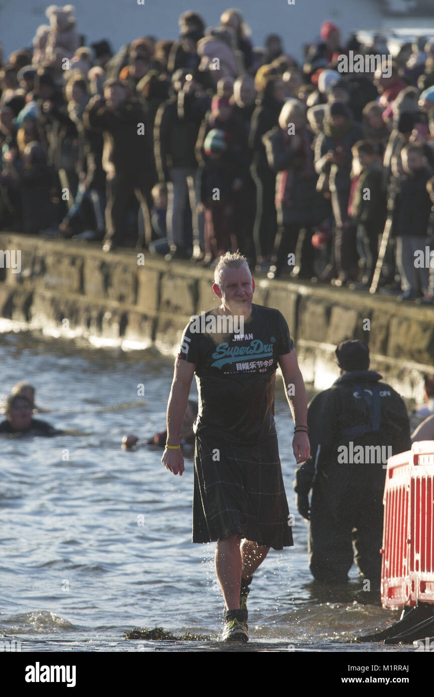 The annual YaMBA New Years Dook Featuring: Dookers Where: Broughty ...