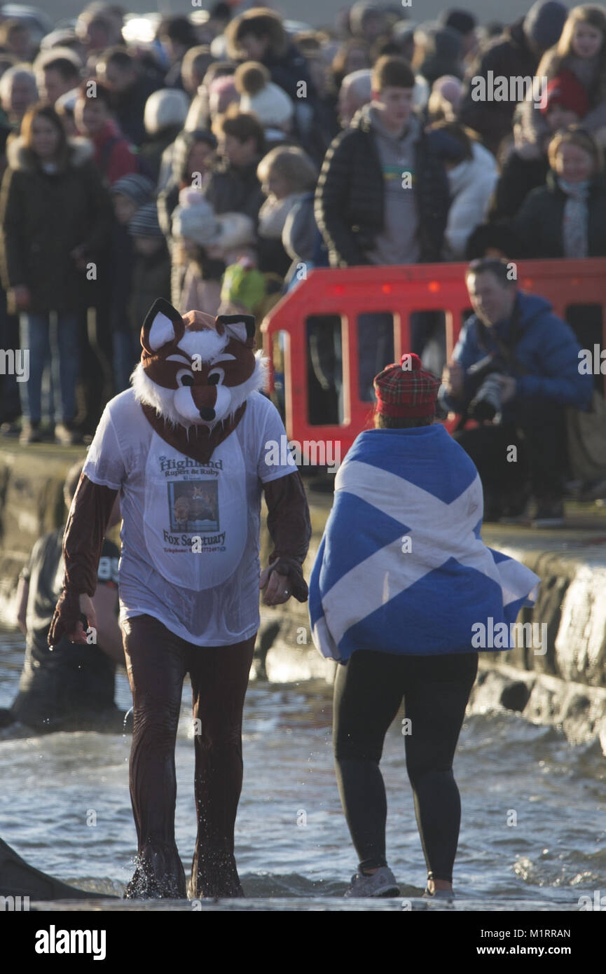 The annual YaMBA New Years Dook Featuring: Dookers Where: Broughty ...