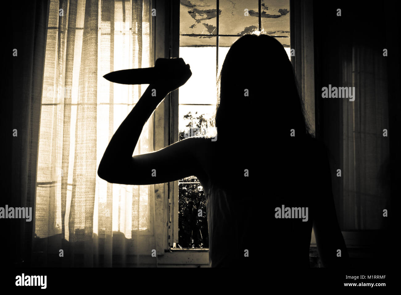 Creepy Girl Silhouette