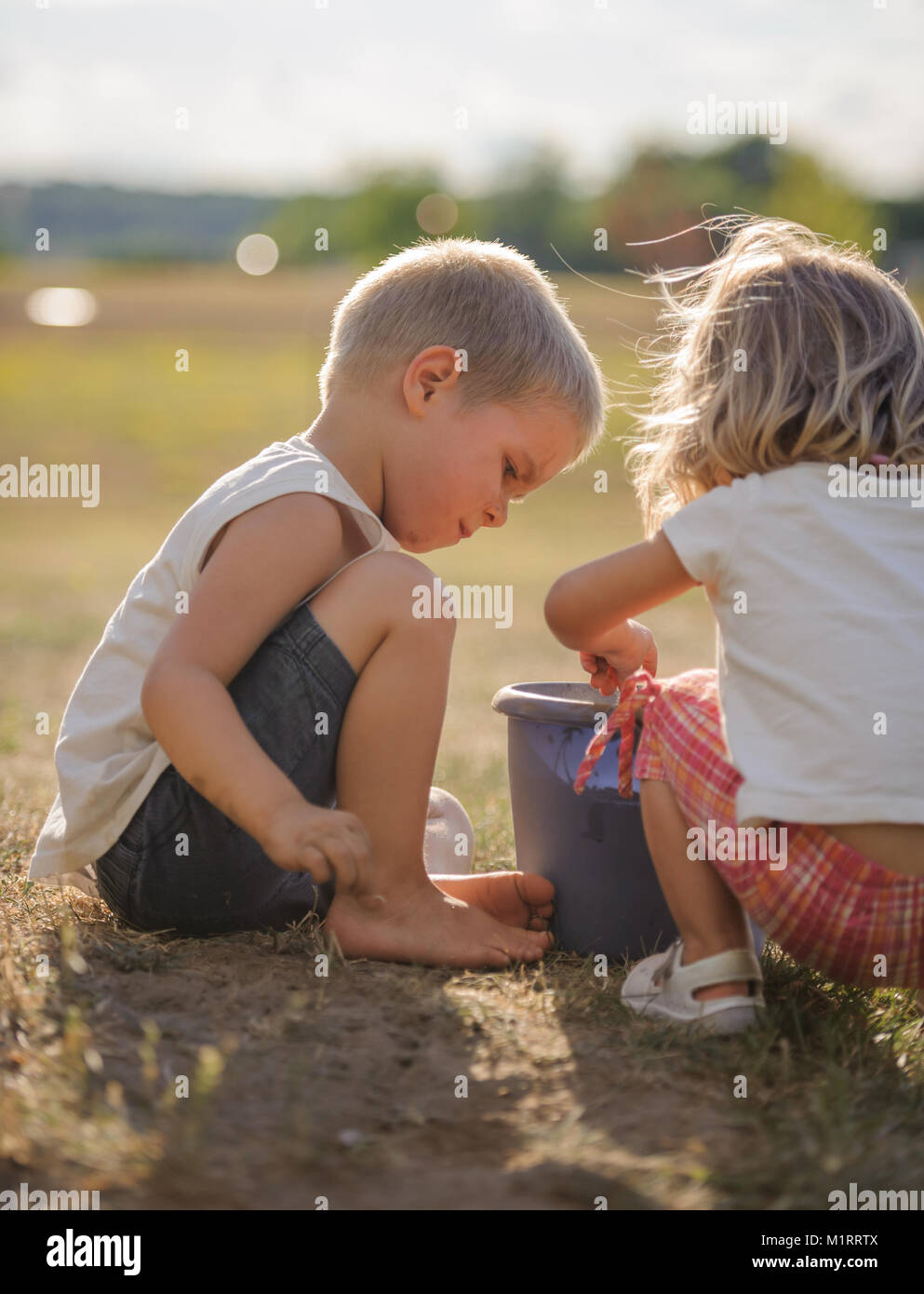 Kids Playing Outside Summer