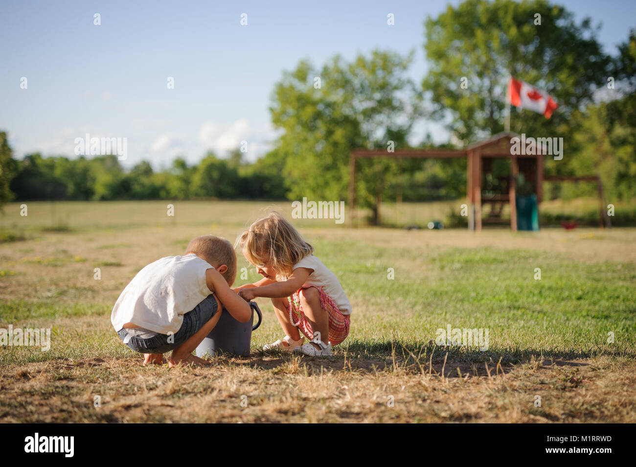 Kids Playing Outside Summer