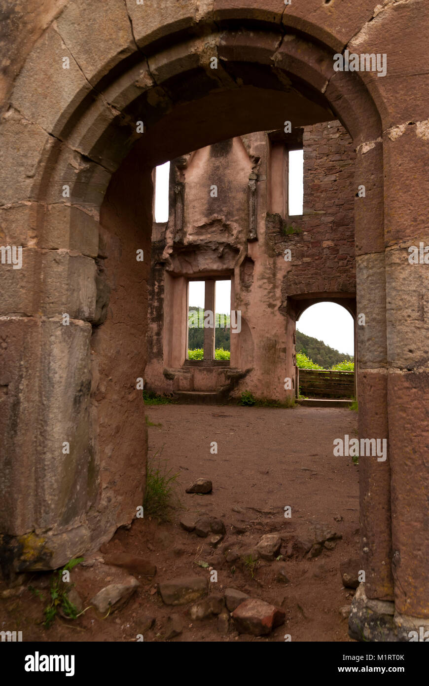Medieval Ruin of Castle Ramstein in the Eifel, Germany Stock Photo - Alamy