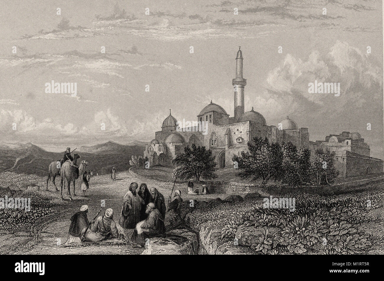 Mount Zion Jerusalem - Landscape Illustration of the Bible - British ...