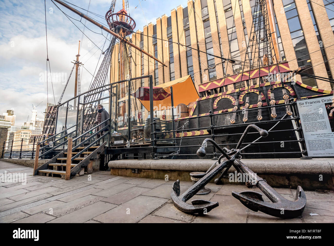 Old merchant boat in harbour in London, UK Stock Photo - Alamy