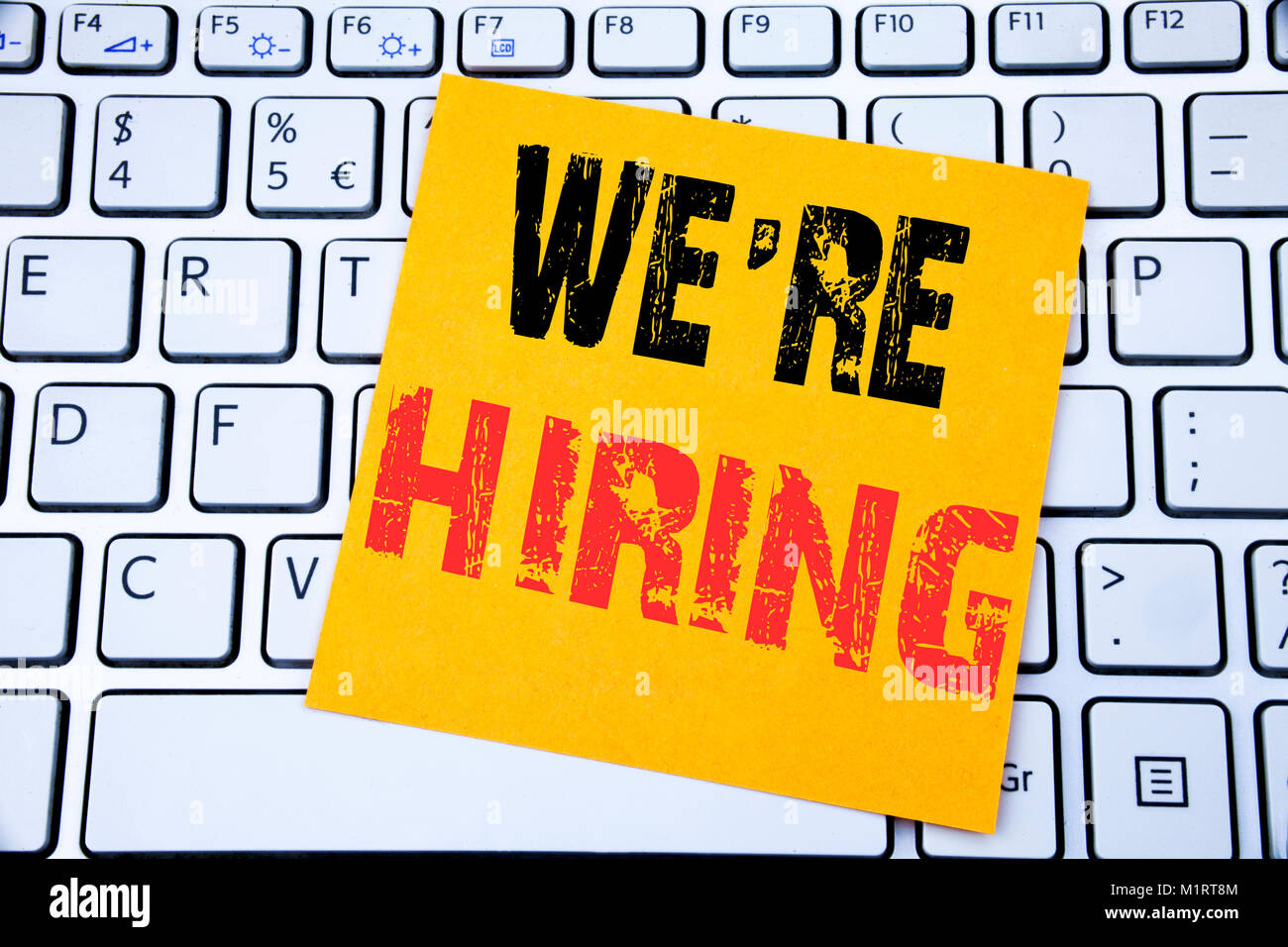 We Are Hiring Now. Business concept for Recruitment Human Resources ...