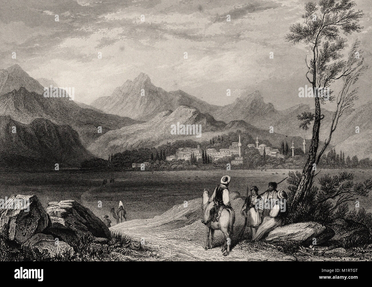 PHILADELPHIA - Landscape Illustration of the Bible - British engraving ...