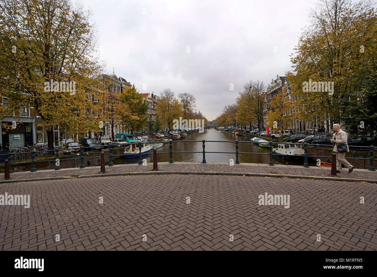 The River Amstel, from which the city of Amsterdam derives its name ...