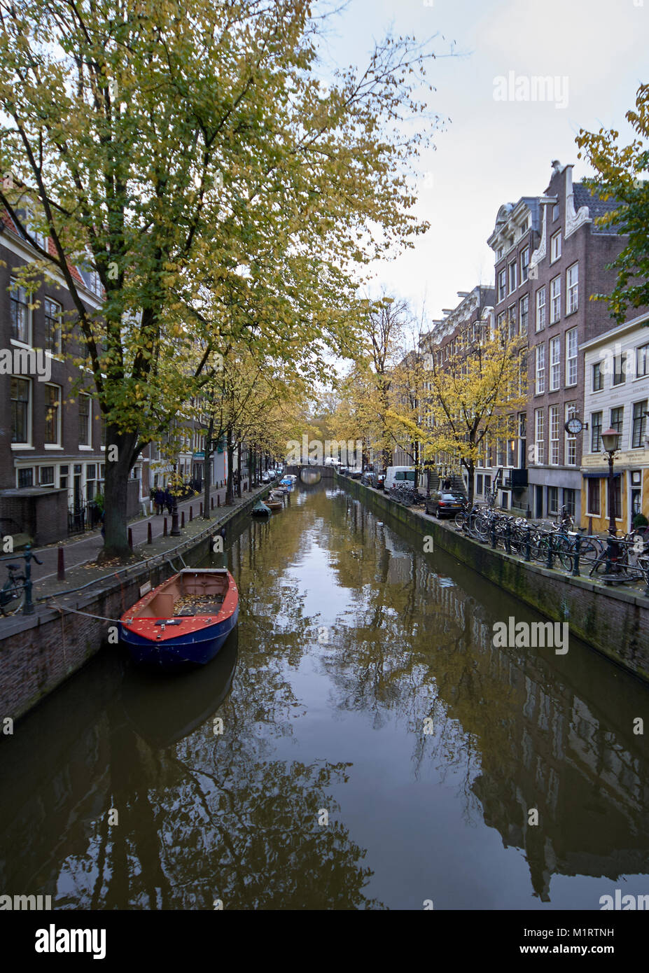 The River Amstel, from which the city of Amsterdam derives its name ...