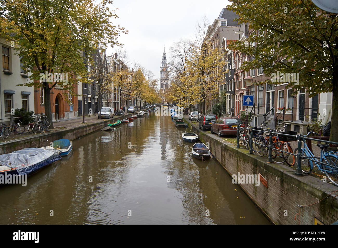 The River Amstel, from which the city of Amsterdam derives its name ...