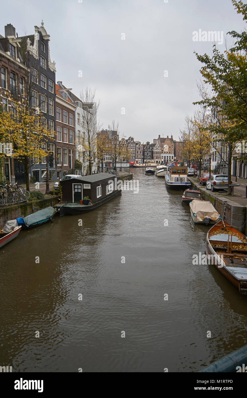 The River Amstel, from which the city of Amsterdam derives its name ...