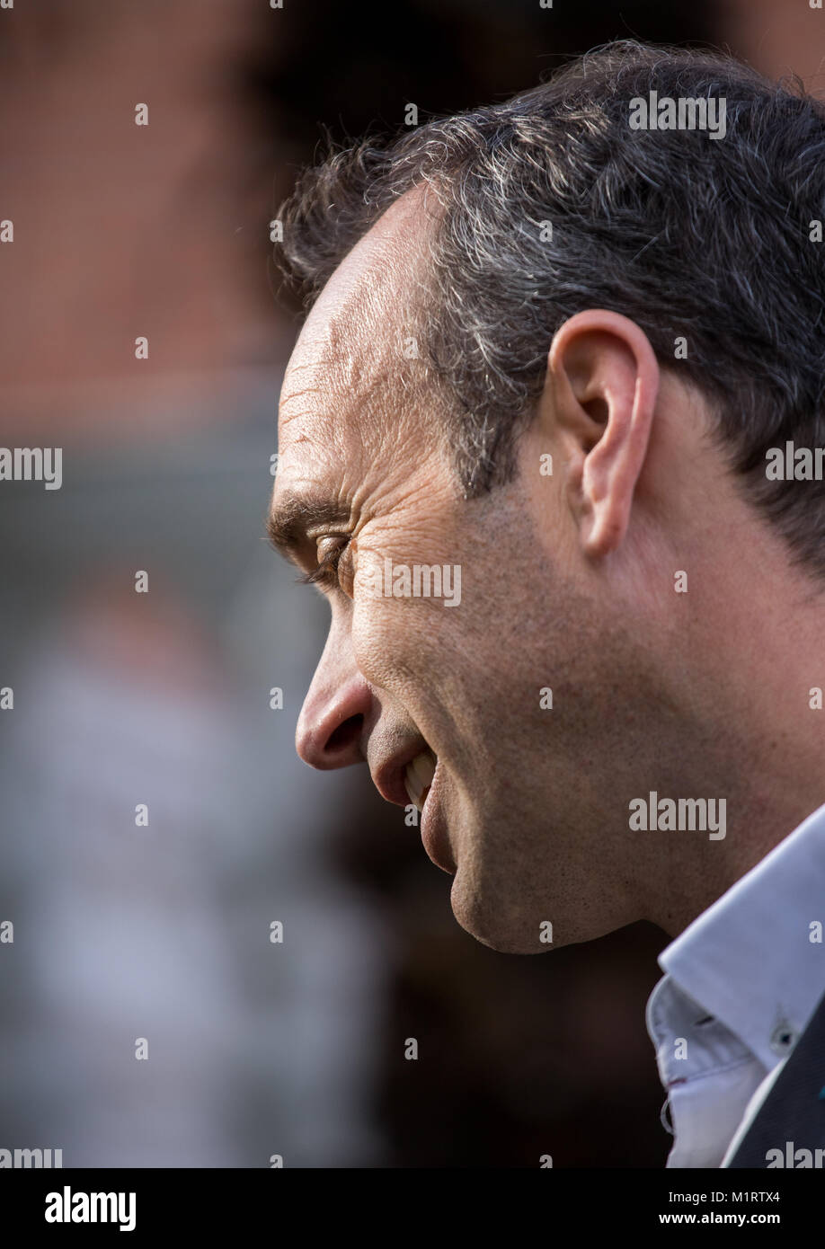 Close-up of the profile of a Caucasian man Stock Photo - Alamy