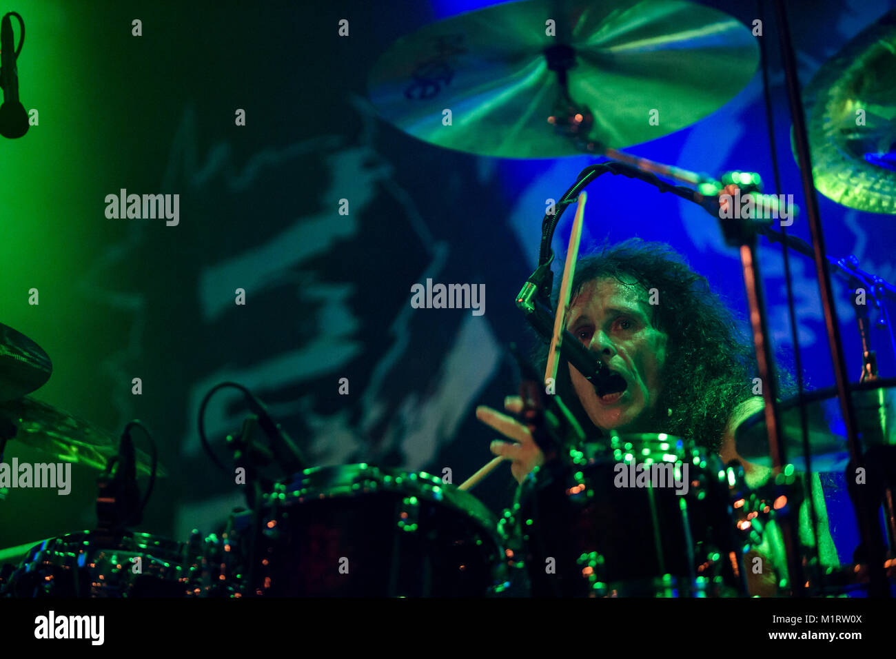 Norway, Bergen - August 27, 2017. The Canadia speed metal band Exciter ...