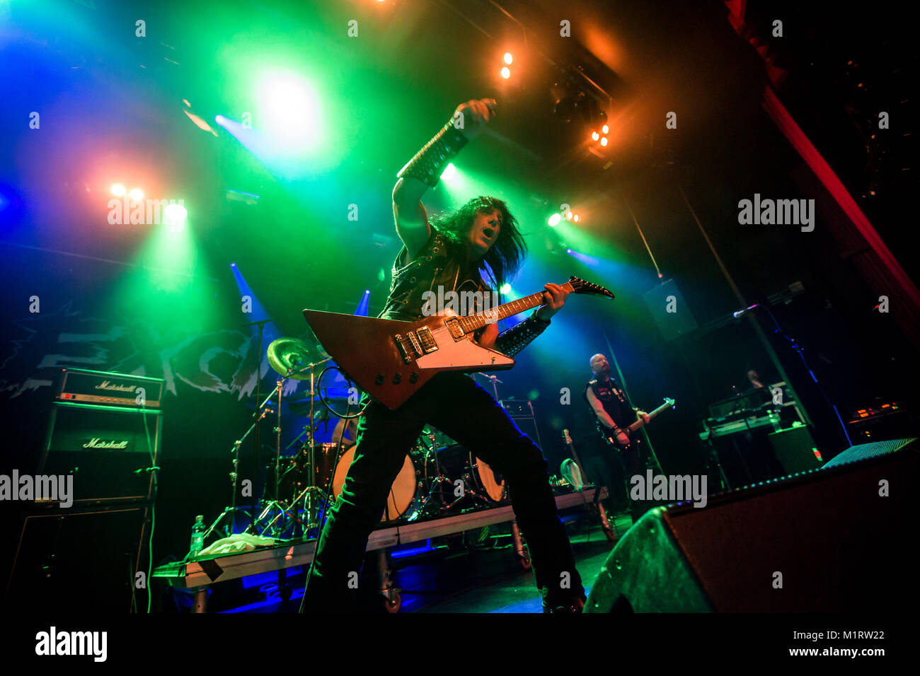 Norway, Bergen - August 27, 2017. The Canadia speed metal band Exciter ...