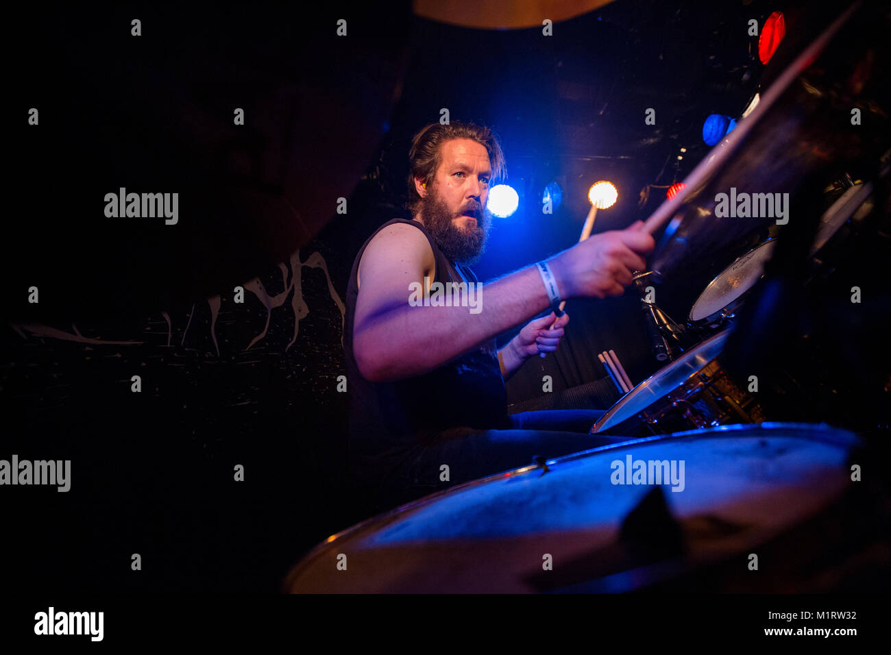 Norway, Bergen - September 30, 2017. The Norwegian death metal band ...