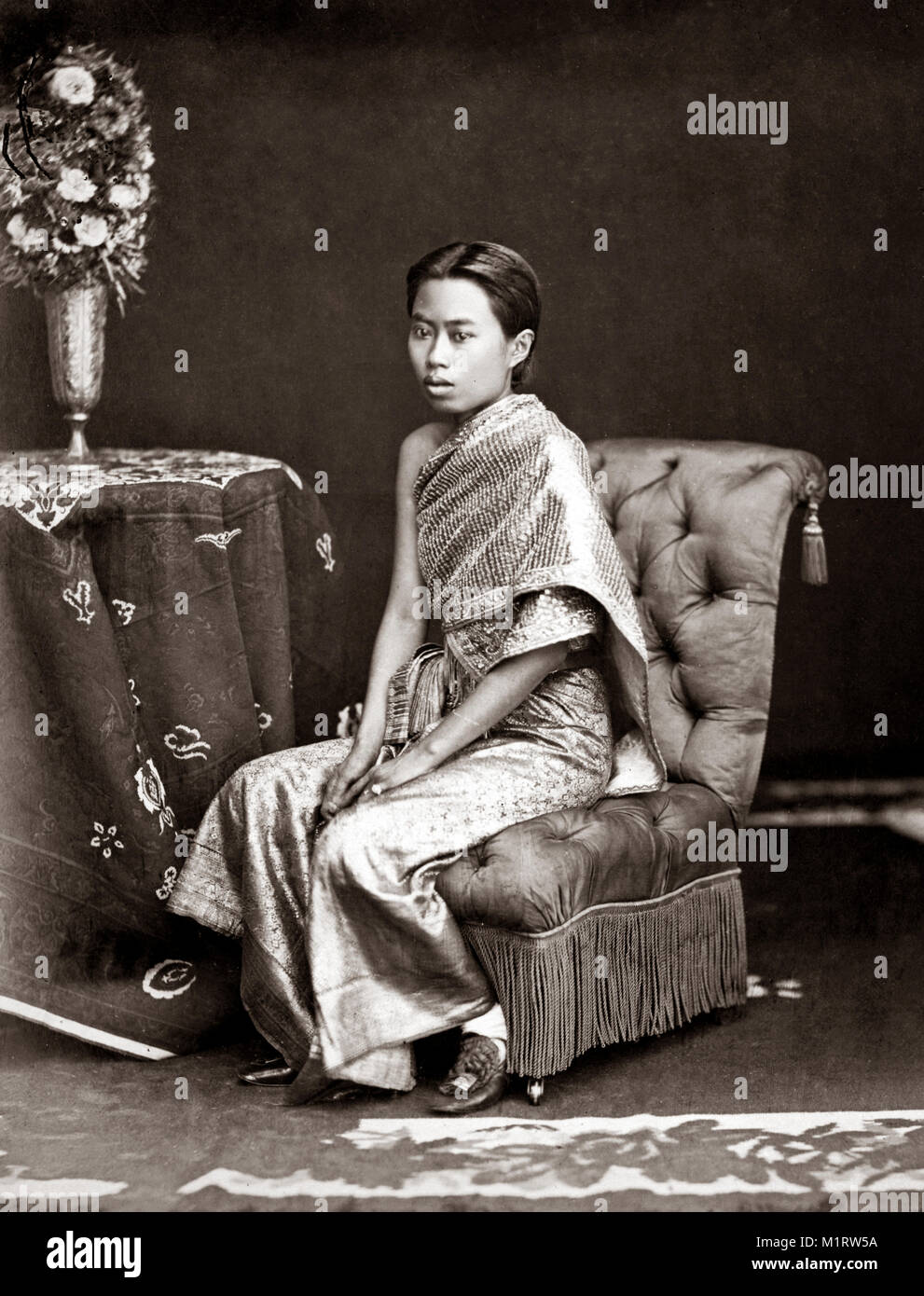 c.1880 South East Asia - Thailand Siam royal princess or consort, Rama ...