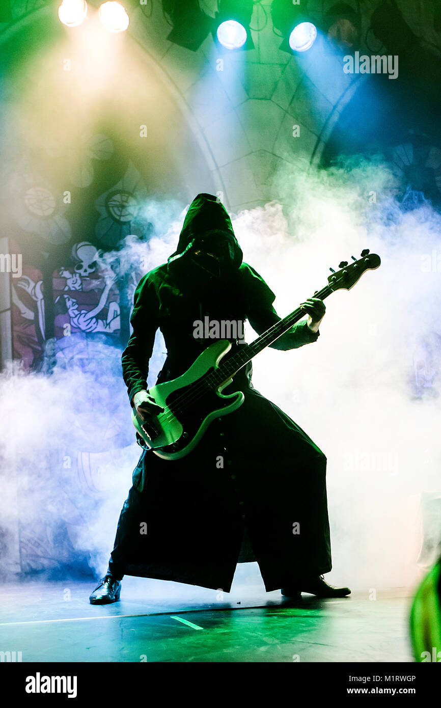 The Swedish doom metal band Ghost performs a live concert at USF Vefter ...
