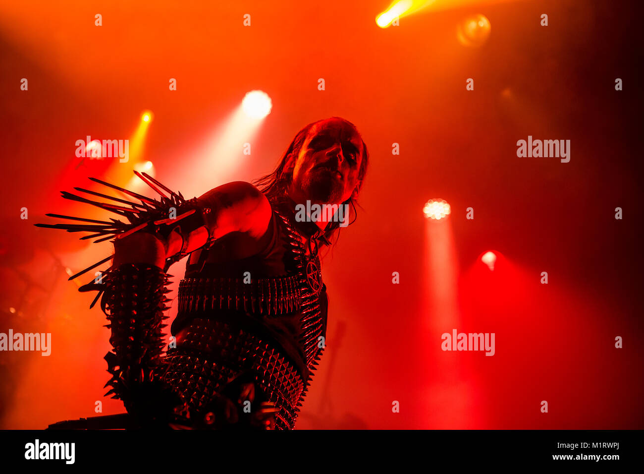 The Norwegian black metal band Gorgoroth performs a live concert at the ...