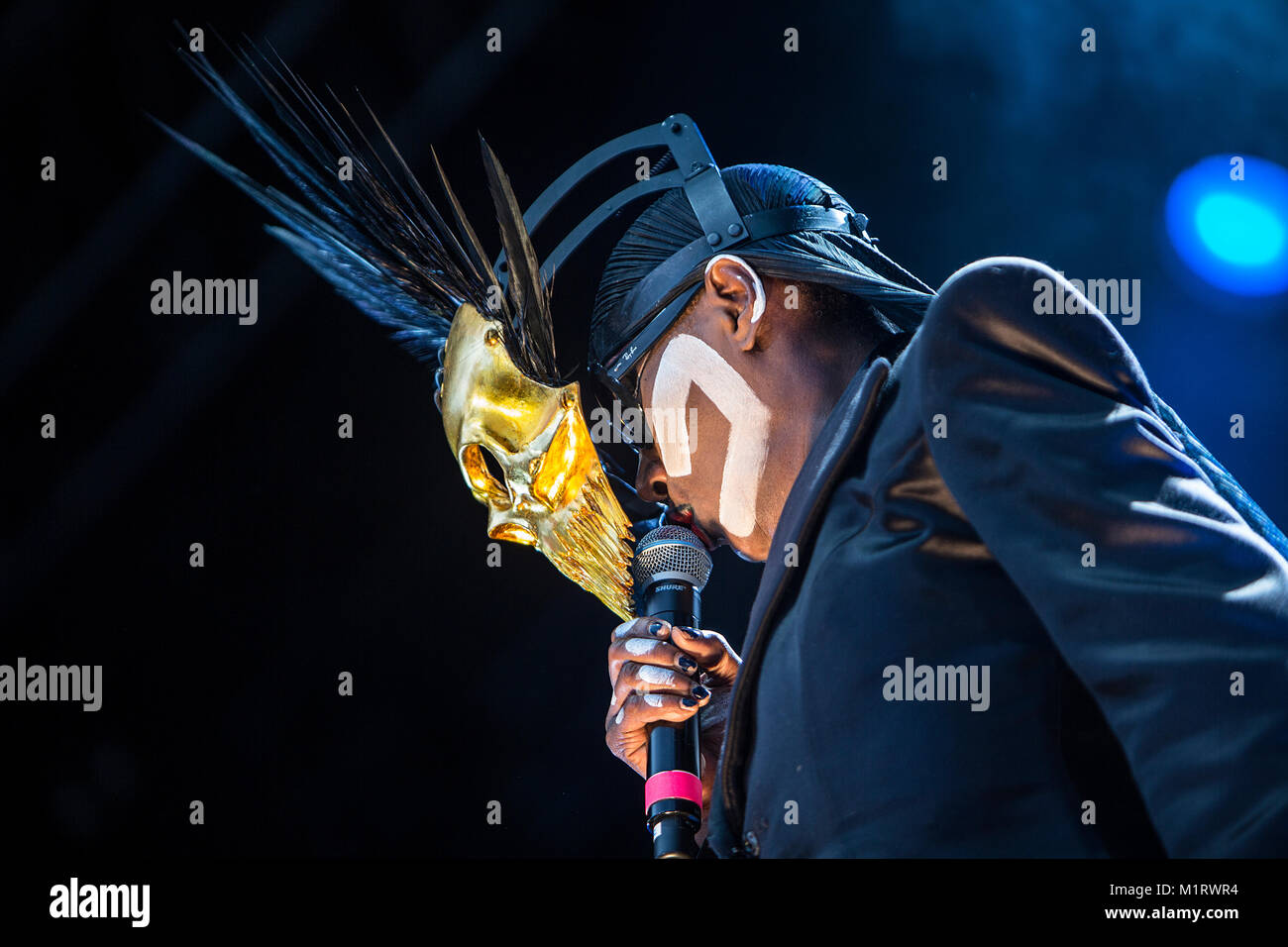 The Jamaican singer, songwriter, actress and model Grace Jones performs ...