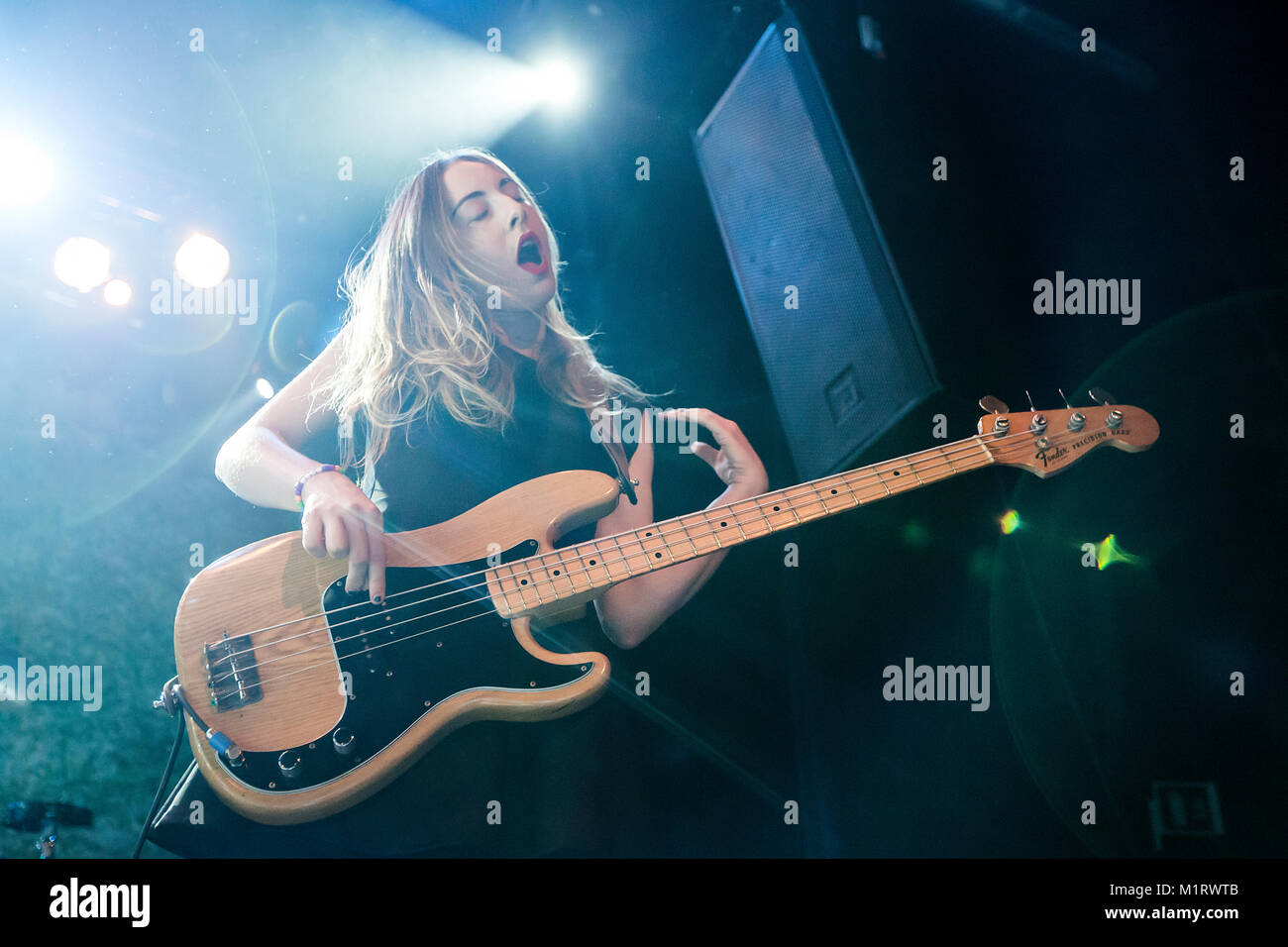 The American pop rock band HAIM performs a live concert at USF Verftet ...