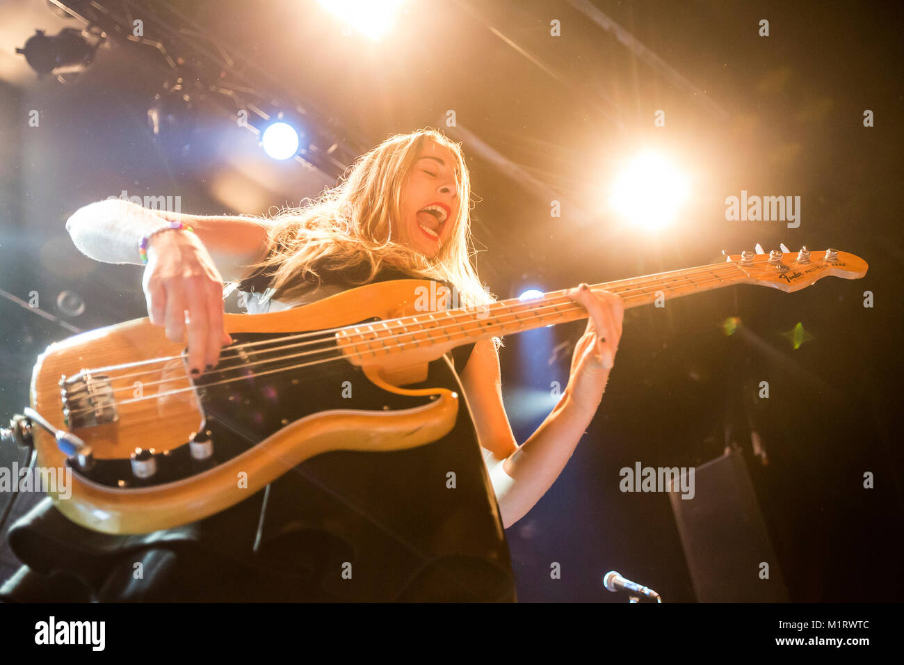 The American pop rock band HAIM performs a live concert at USF Verftet ...