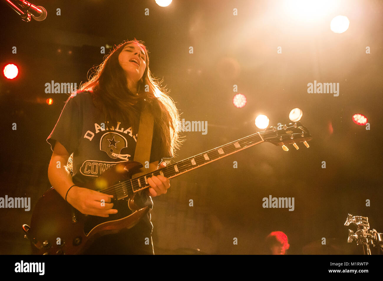 The American pop rock band HAIM performs a live concert at USF Verftet ...