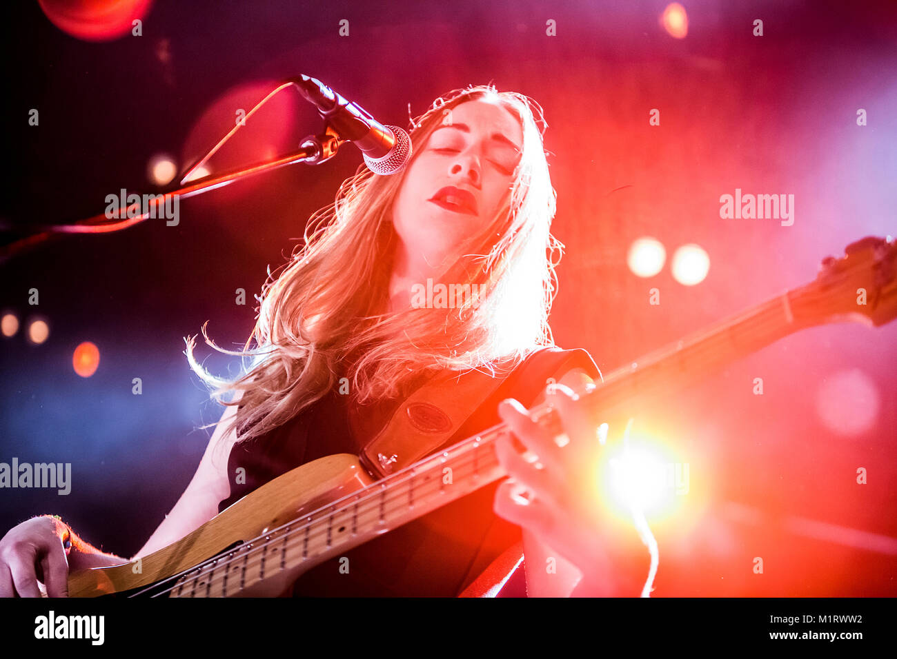 The American pop rock band HAIM performs a live concert at USF Verftet ...
