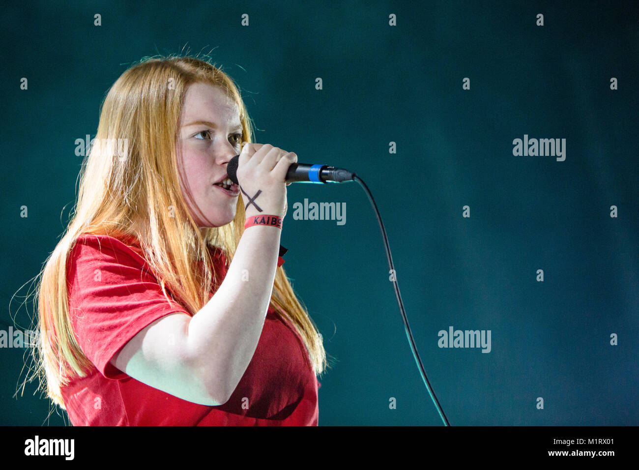 Norway, Bergen - September 30, 2017. The Norwegian singer and ...