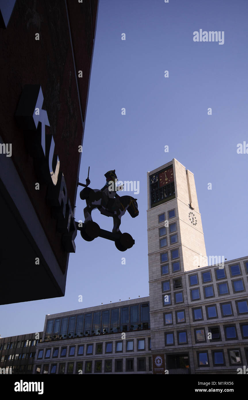 Rathaus, Cityhall, Townhall, Stuttgart, Baden-Württemberg, Deutschland ...