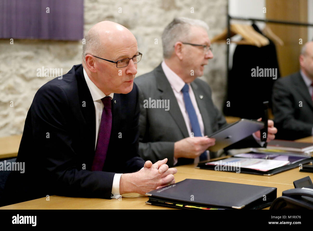 Theresa mays de facto deputy david lidington scottish parliament hi-res ...