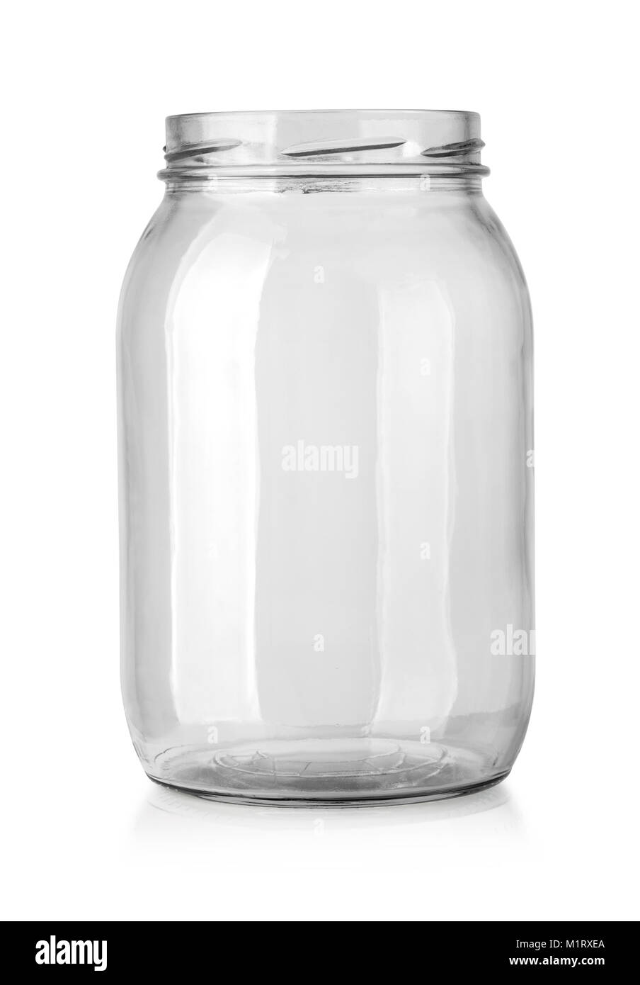 jar glass isolated on white with clipping path Stock Photo - Alamy