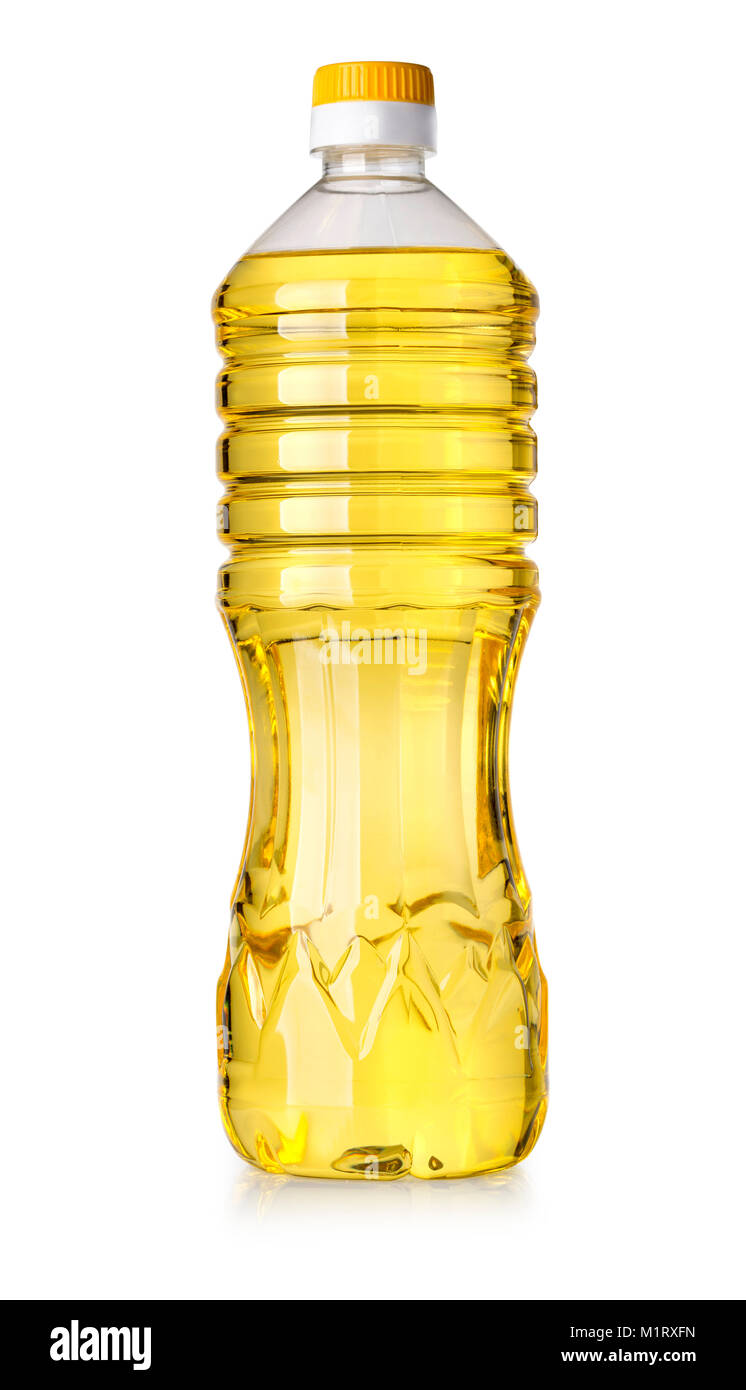 oil bottle isolated with clipping path Stock Photo - Alamy