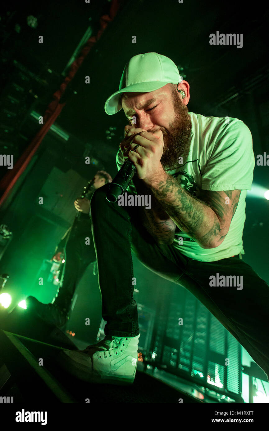 The Swedish melodic death metal band In Flames performs a live concert ...