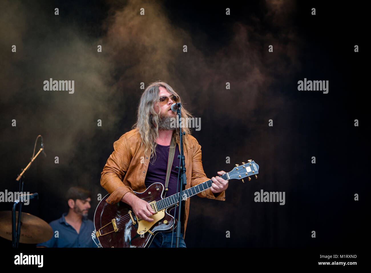 The American singer, songwriter and musician Israel Nash performs a ...